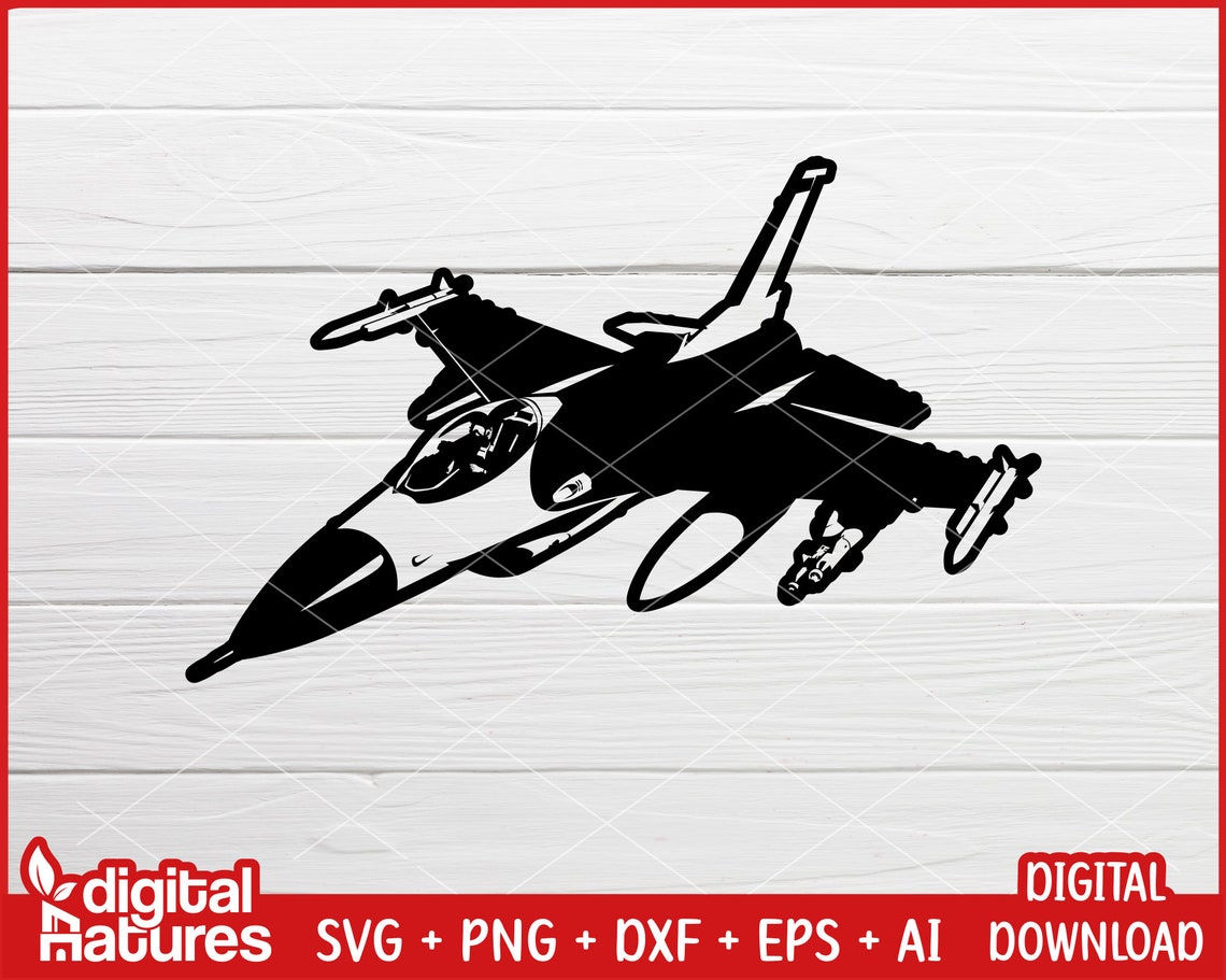 Fighter Jet Svg 03 Military Jet Svg Air Force Svg Pilot - Etsy