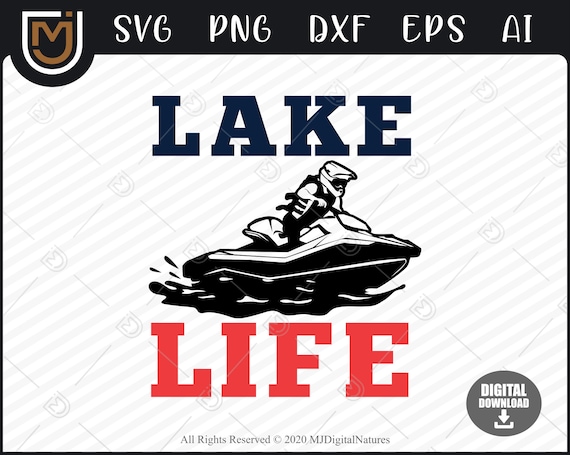 Jet Ski SVG Files Lake Life Jet Skier SVG. Beach Svg Ocean | Etsy