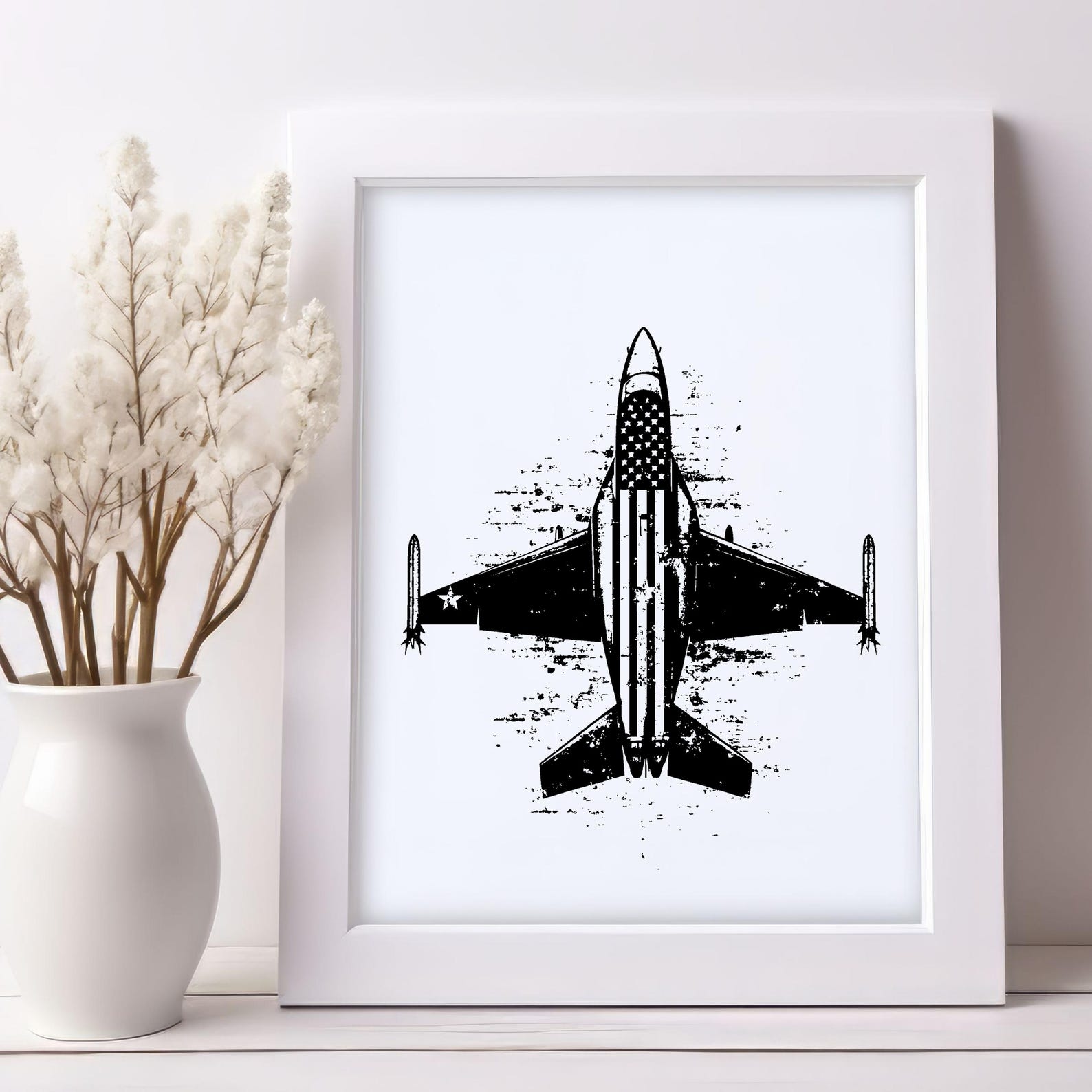 52 Jet Fighter USA Flag SVG Bundle for Cricut Crafts, Patriotic ...