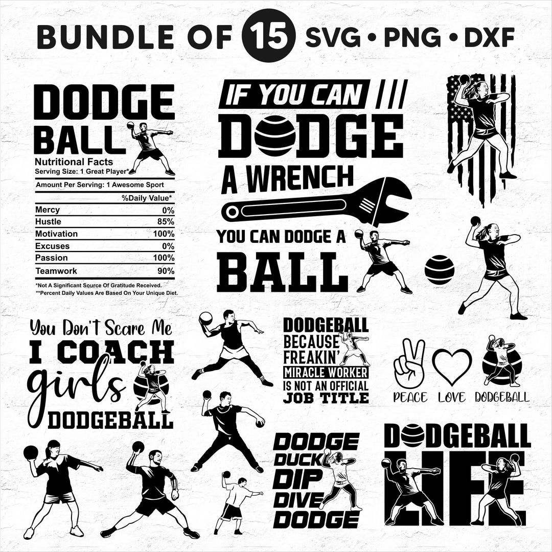 15 Bundle of Dodgeball Svg Files - Dodge Ball Svg, Sports Svg, Clipart ...