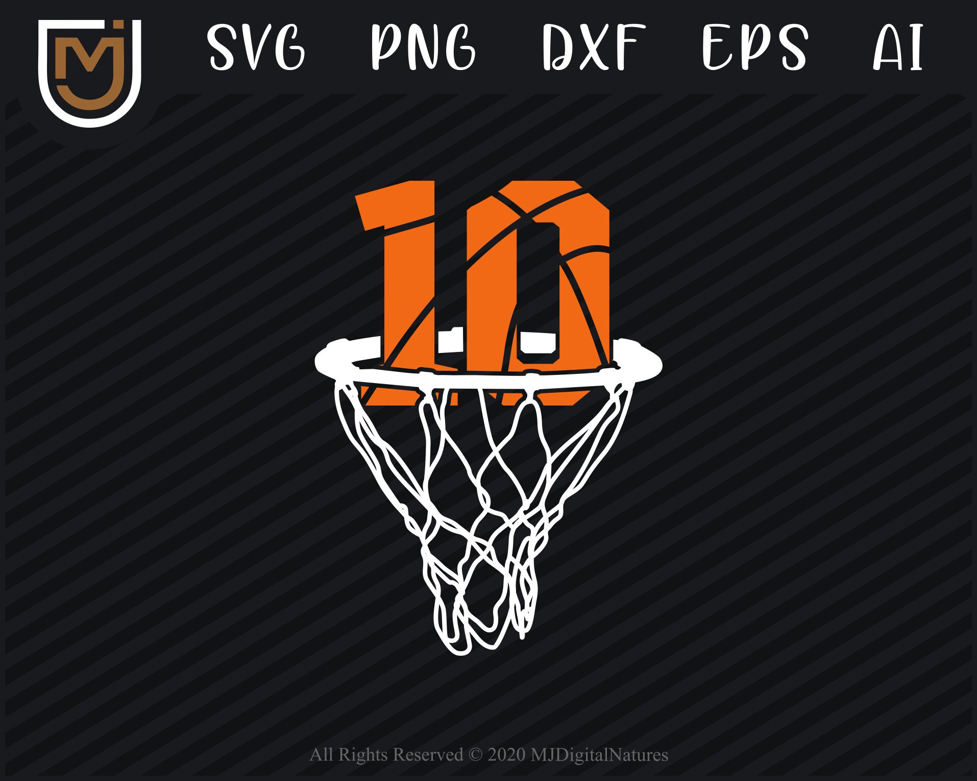 10th Birthday Basketball SVG Basketball PNG Sports SVG | Etsy