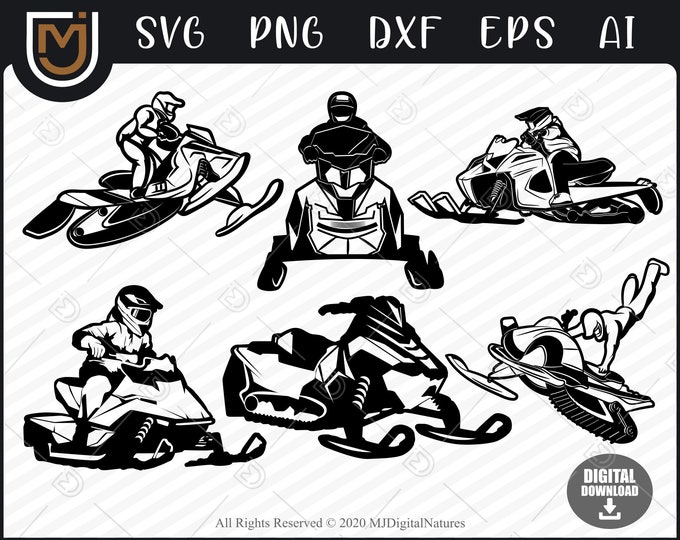 Snowmobile Svg Bundle Snowmobile Svg Snowmobile Clipart Snowmobiling ...