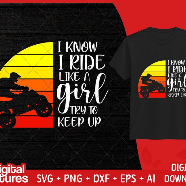 Atv Girl Svg - Etsy