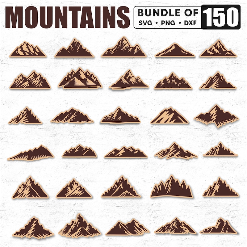 Mountain Svg - Etsy