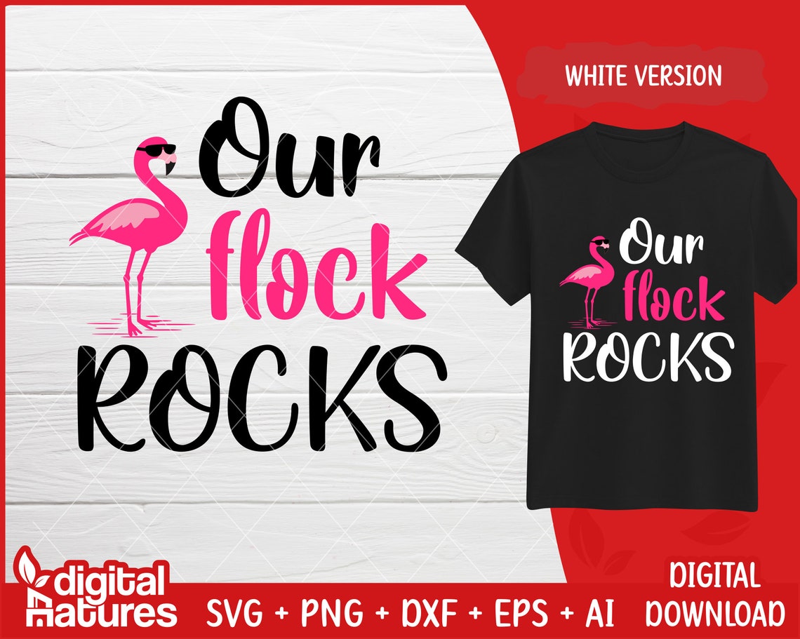 Funny Flamingo SVG Flocks Rocks Flock Svg Flamingo - Etsy