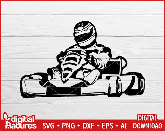 Go Kart Svg File Racer 01 Go Kart Racing Svg Go Kart - Etsy Australia