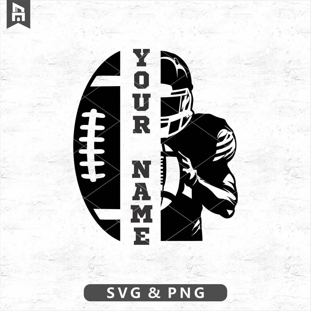 Custom Football Svg 05, Football Player Svg, Custom Football Png ...