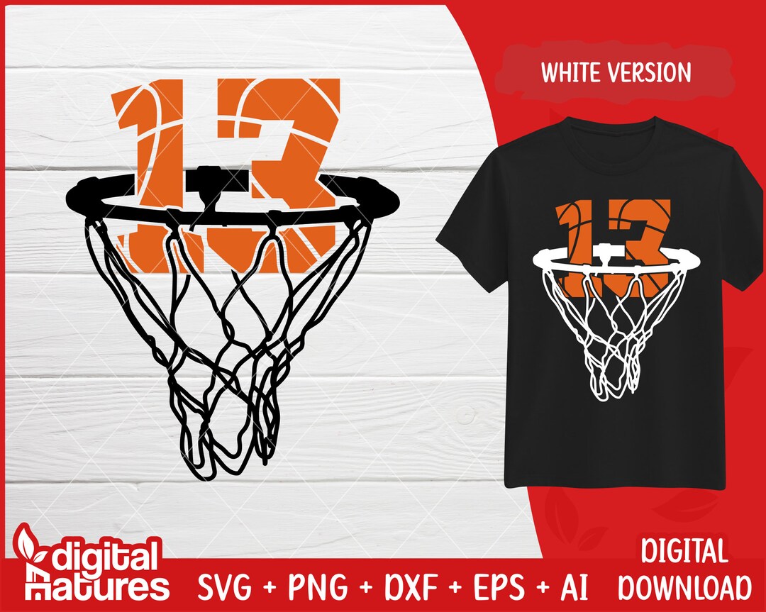 13th Birthday Basketball SVG - Basketball PNG, Sports SVG, Basketball ...