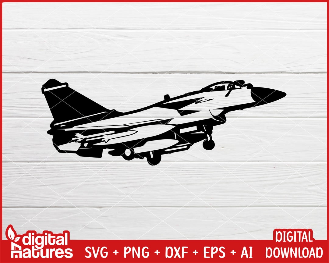 Fighter Jet Svg 02 Military Jet Svg, Air Force Svg, Pilot Svg, PNG ...
