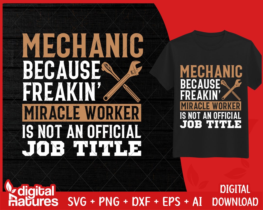 Job Title Mechanic Svg Files Car Mechanic Svg, Tools Svg, Wrench Svg ...
