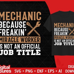 Job Title Mechanic Svg Files Car Mechanic Svg, Tools Svg, Wrench Svg ...
