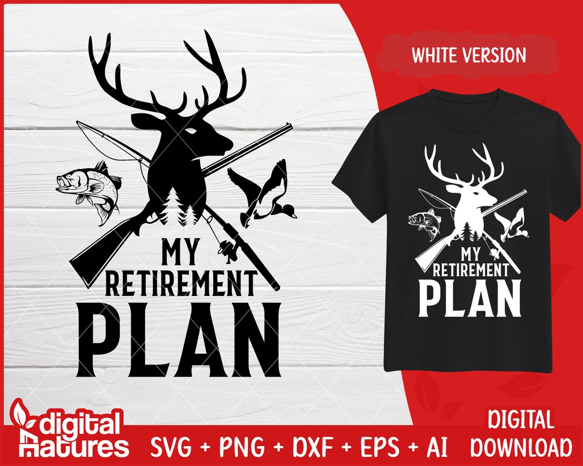 Funny Hunting SVG Retirement Plan Deer Hunting Svg Deer - Etsy