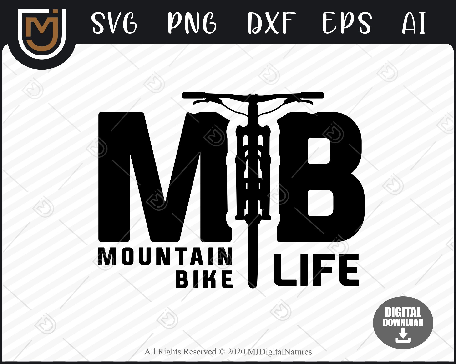 Mountain Bike SVG File Bike Life Mountain Biking Svg | Etsy