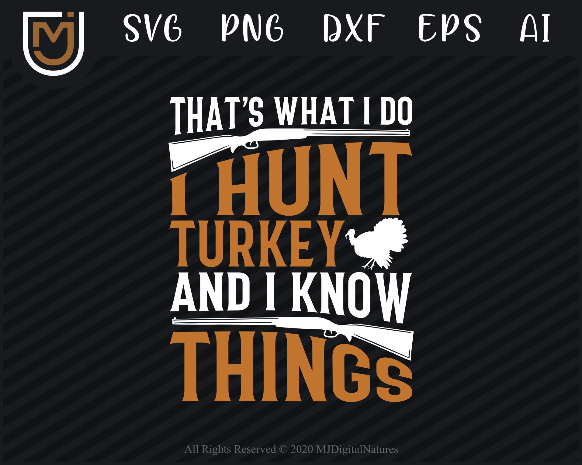 Funny Turkey Hunting SVG I Hunt Turkey Turkey Clipart | Etsy
