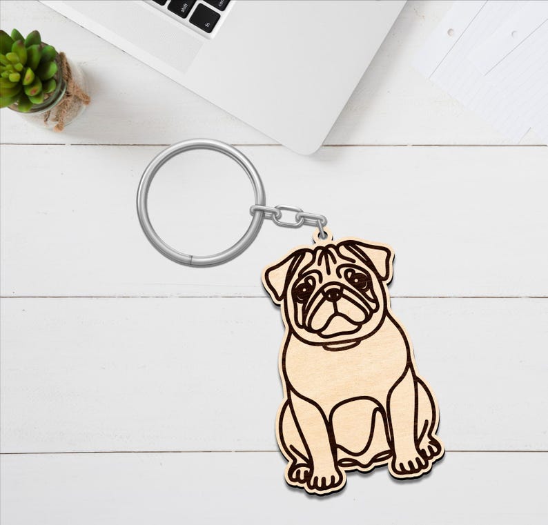 200 Breeds Sitting Dog Keychain SVG Bundle | Dog Ornament, Laser Cut ...