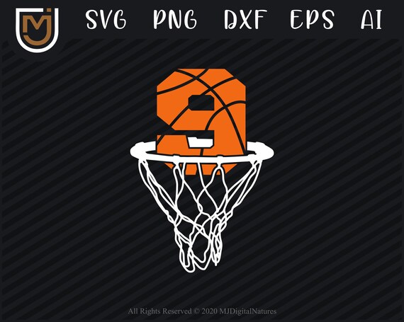 9th Birthday Basketball SVG Basketball PNG Sports SVG - Etsy