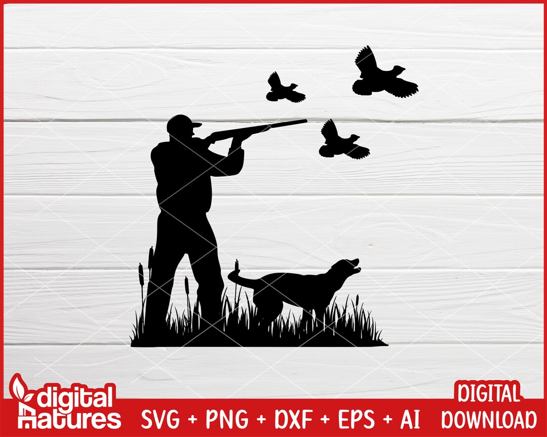 Quail Hunting SVG Labrador - Quail Svg, Quail Clipart, Bird Hunting SVG ...