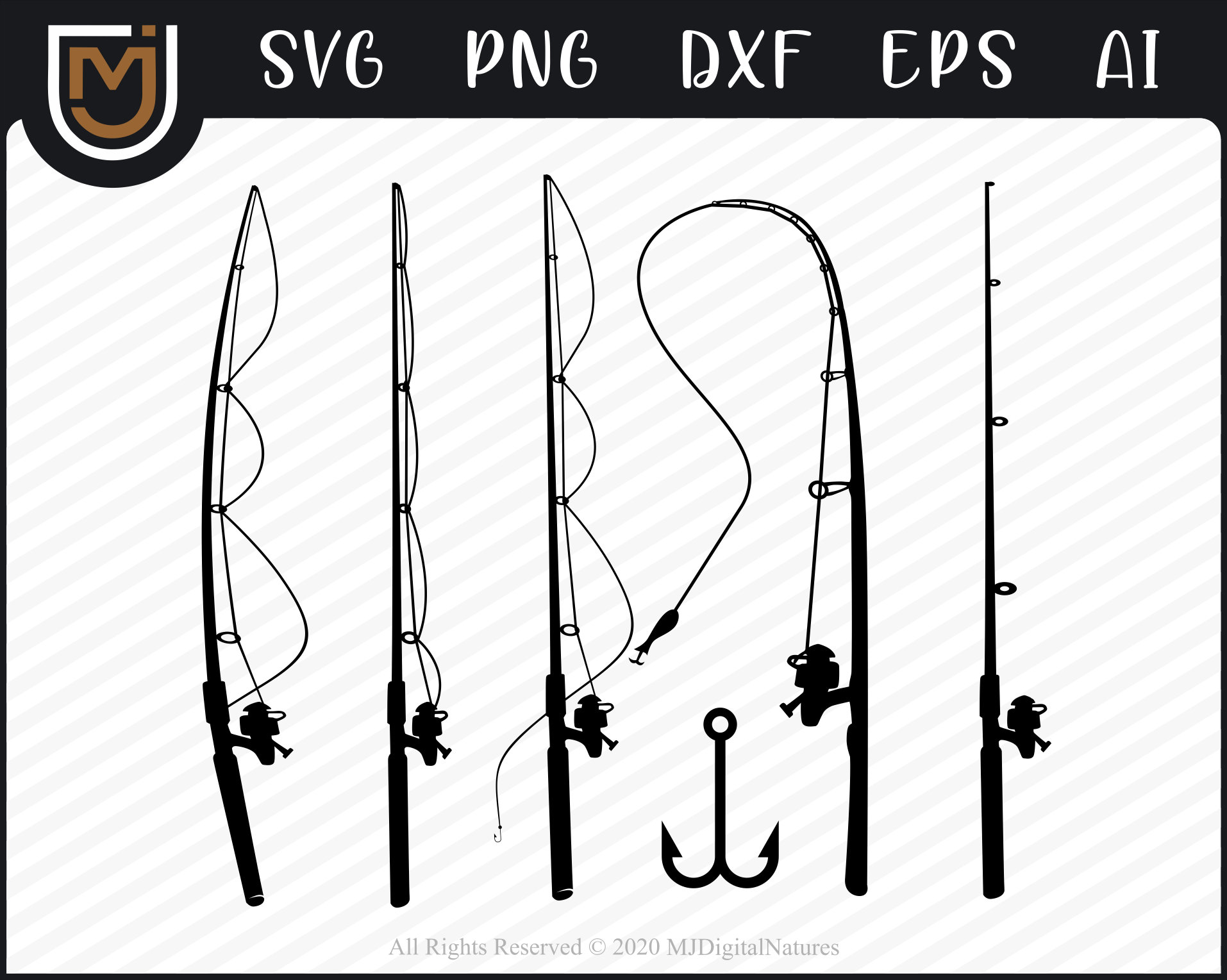 Clipart Fishing Pole And Fish