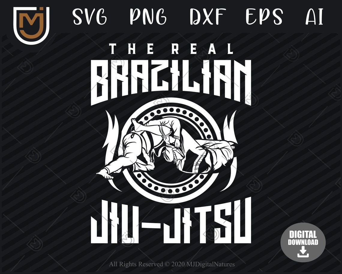 The Real Brazilian Jiu Jitsu SVG MMA SVG Dxf Png - Etsy