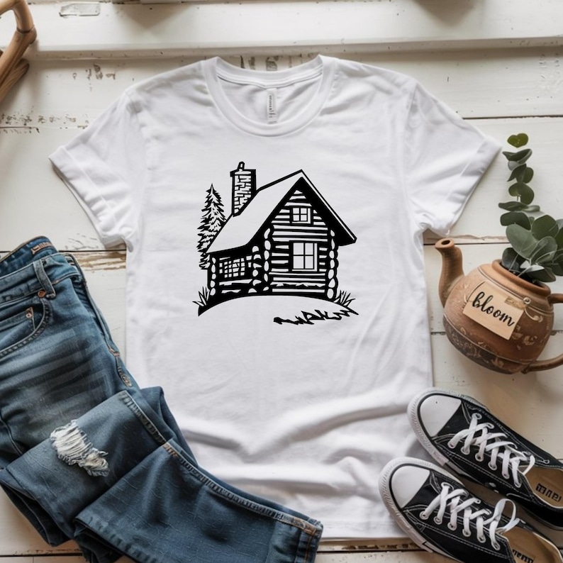 56 Cabin House SVG DXF Bundle for Cricut Crafts, Rustic Cabin ...