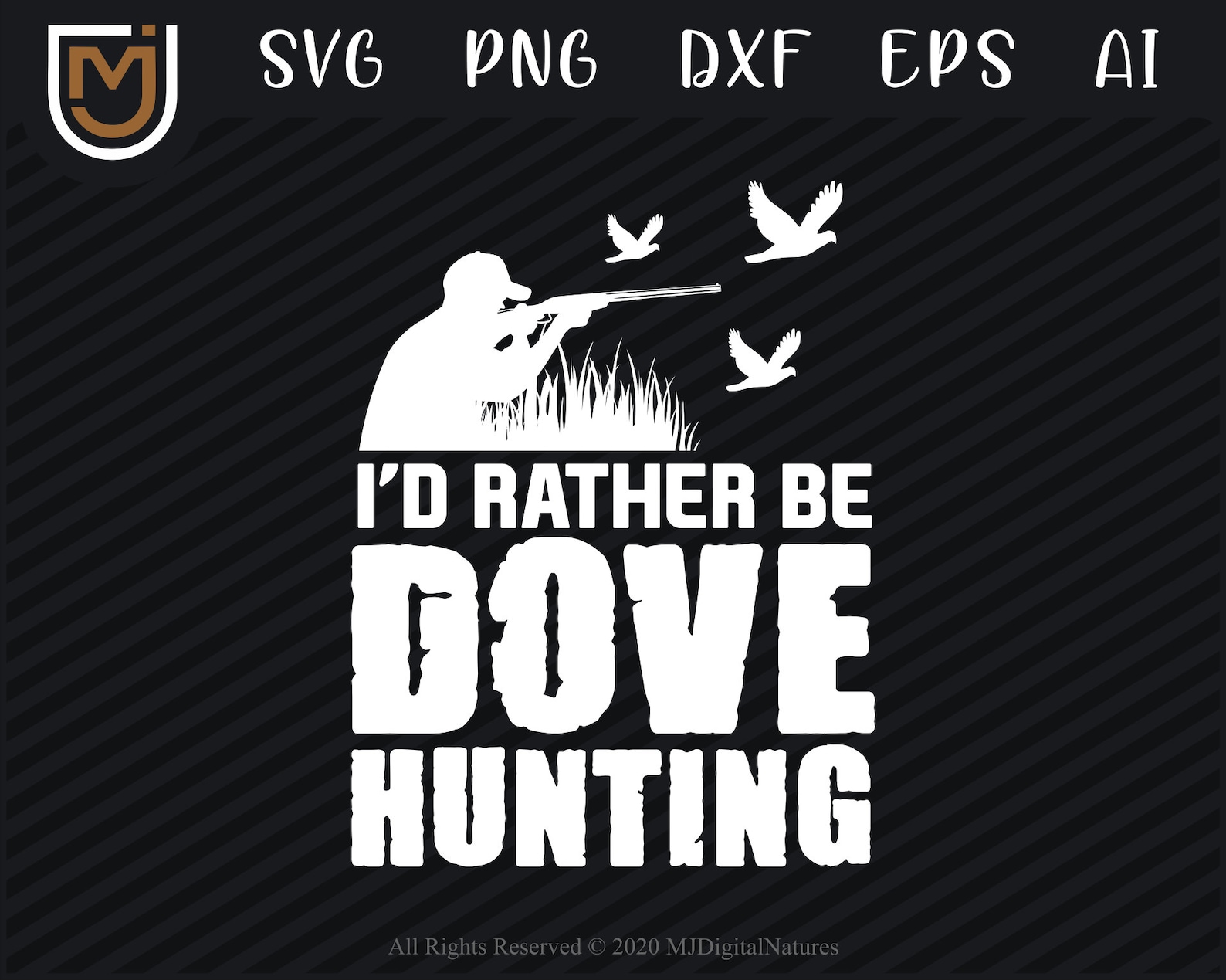 Funny Dove Hunting Svg I'd Rather Dove Hunting Dove SVG | Etsy