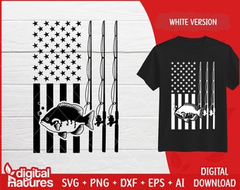Crappie American Flag - Etsy