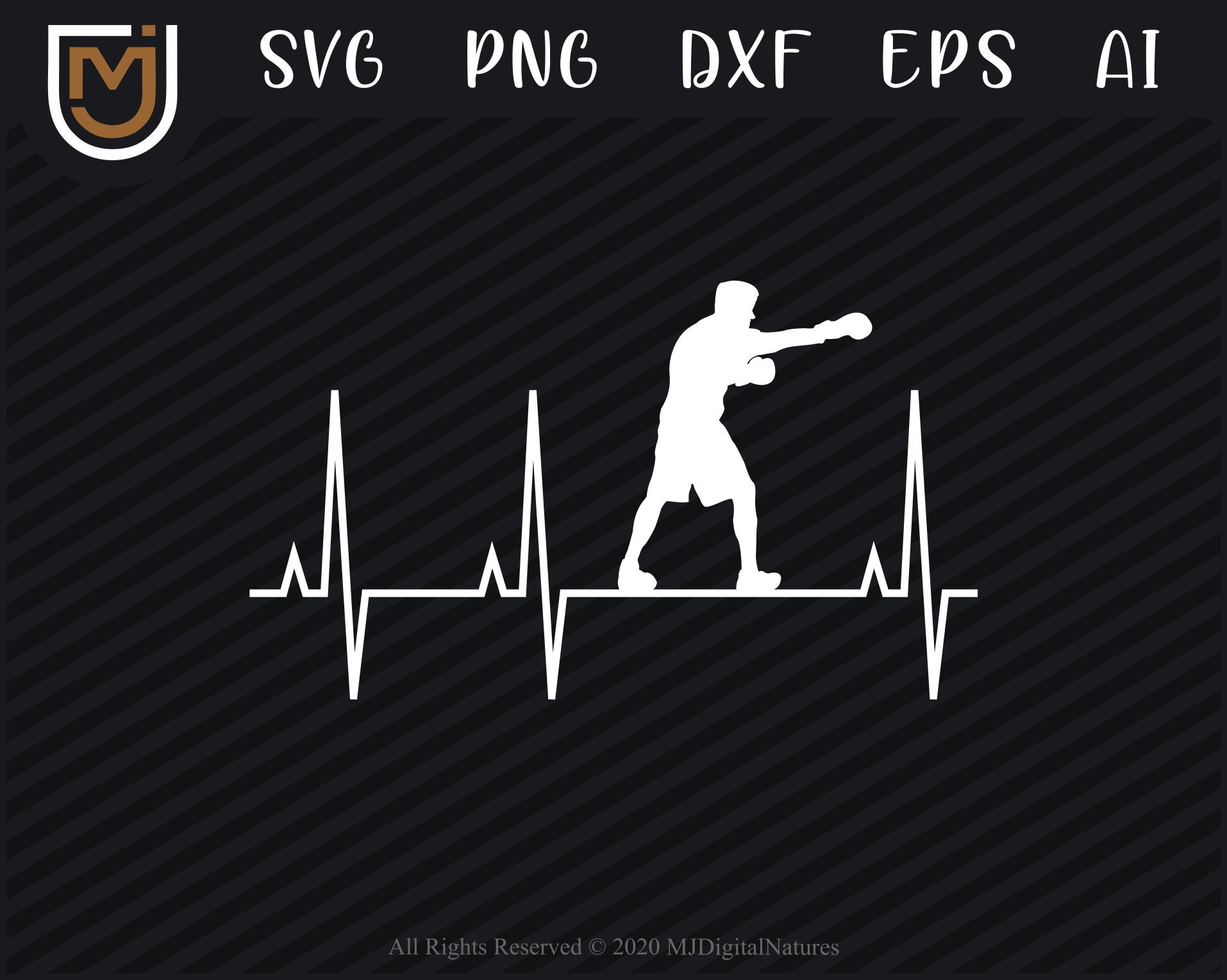 Cool Heartbeat Boxing Svg Boxing Svg Boxing Clipart Sports | Etsy