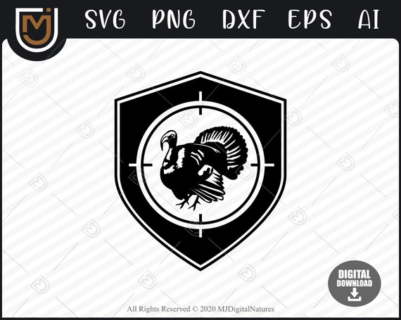 Bow Hunting Svg Turkey Clipart 03 Turkey Hunting SVG Archery Svg for ...