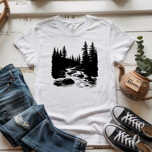 83 River Flow SVG PNG PDF Dxf Bundle, Flowing Stream and Forest River ...