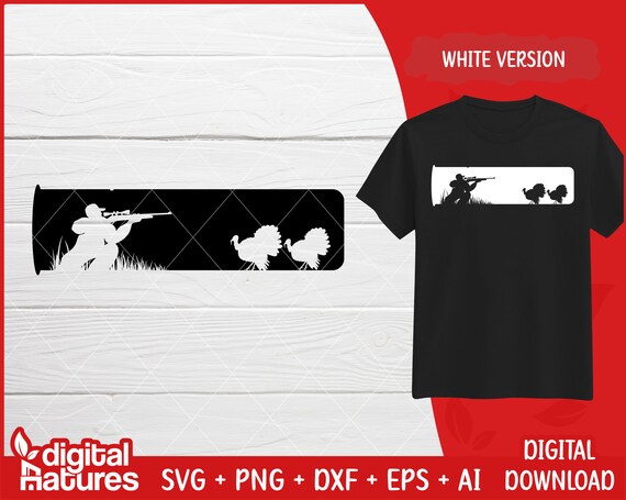 Shotgun Shell Turkey Hunting Svg Files Turkey Svg Hunter - Etsy