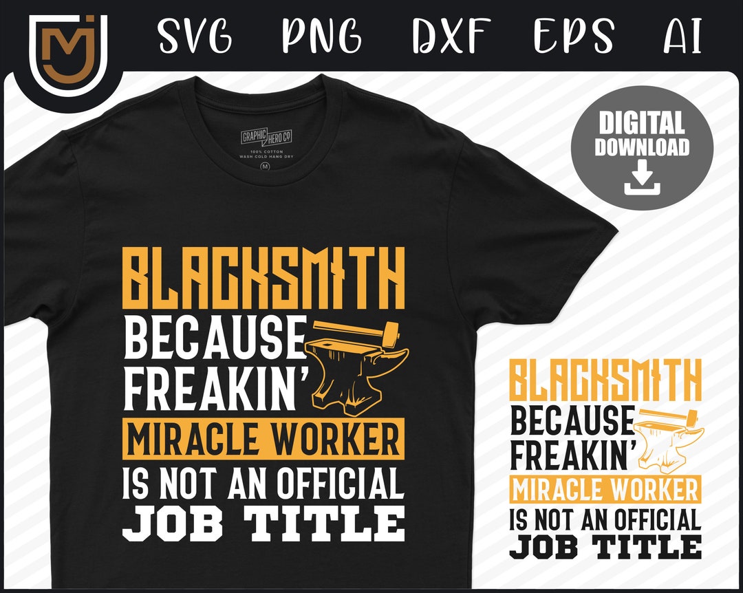 Funny Job Title Blacksmith SVG Forge SVG Metalsmith SVG - Etsy
