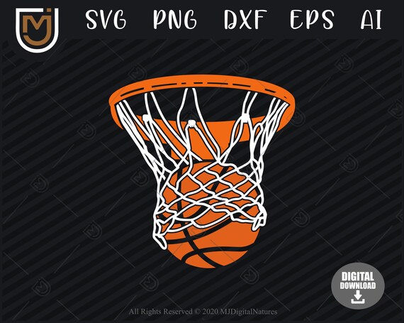 Basketball SVG Files Ring Basketball PNG Sports SVG | Etsy