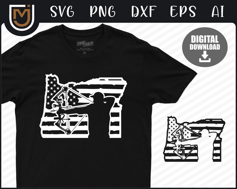 Vintage Oregon Bow Hunting SVG Deer Svg Elk Hunting Svg | Etsy