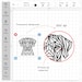 Geometric Dog 60 Breeds Standing Dog Svg Dxf Pdf- Dog Ornaments, Dog ...