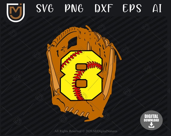 Softball Svg Number 8 Softball Mom Svg Softball Clipart - Etsy Canada
