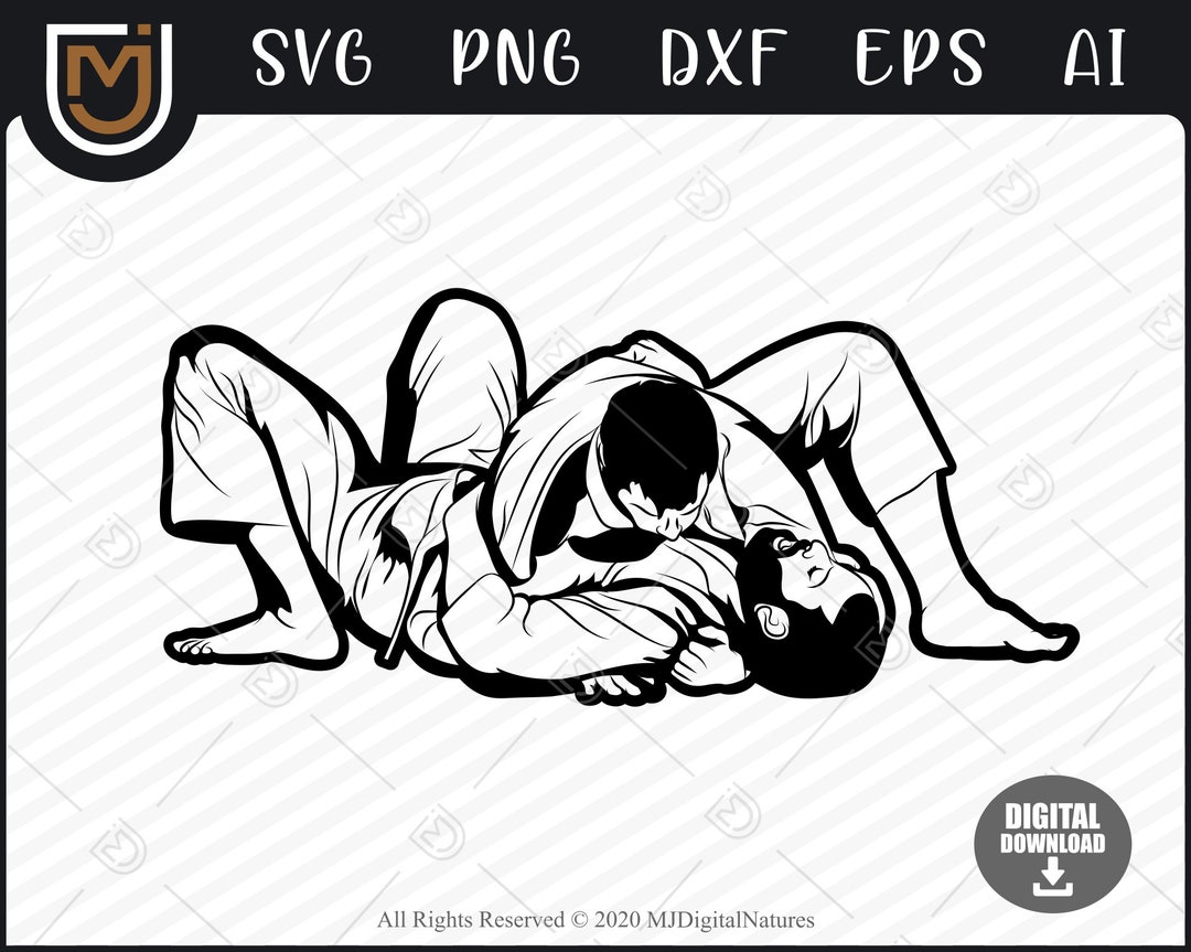 Brazilian Jiu Jitsu Svg 04 BJJ Svg Karate Svg MMA SVG - Etsy