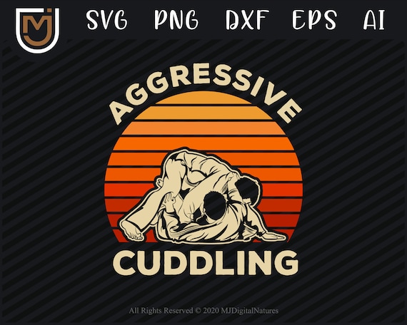 Dxf Sunset Aggressive Cuddling Jiu-Jitsu Svg Png Silhouette for Mma ...