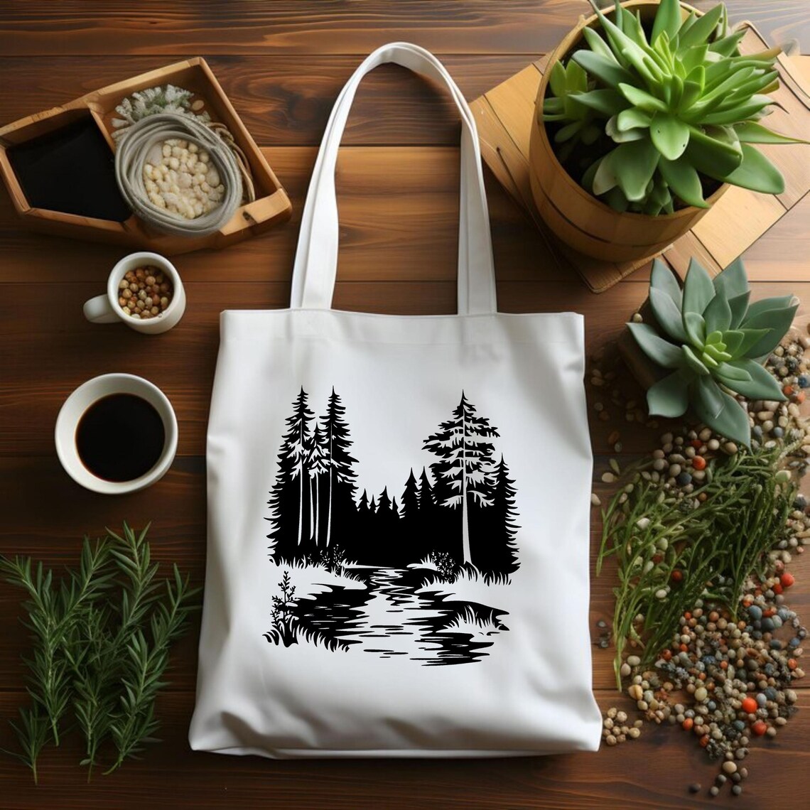 83 River Flow SVG PNG PDF Dxf Bundle, Flowing Stream and Forest River ...