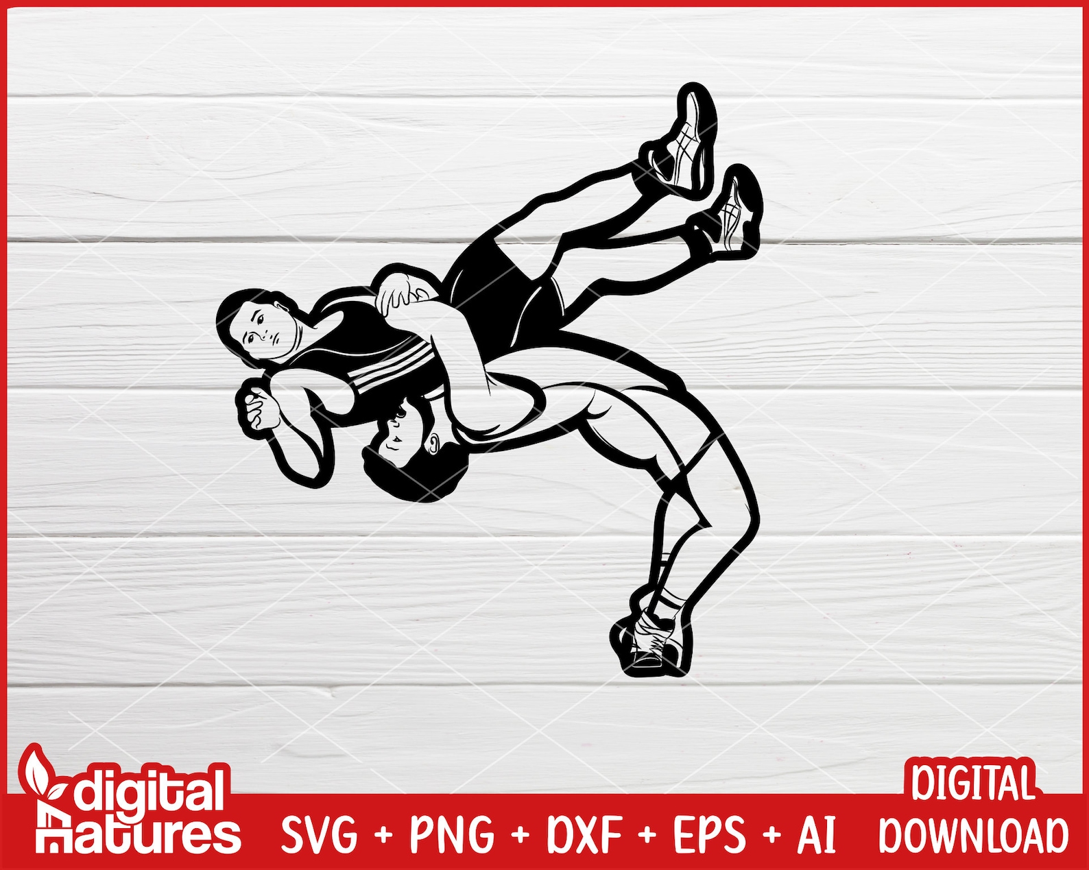 Wrestling SVG File Players 05 Sports Svg Wrestler Svg - Etsy