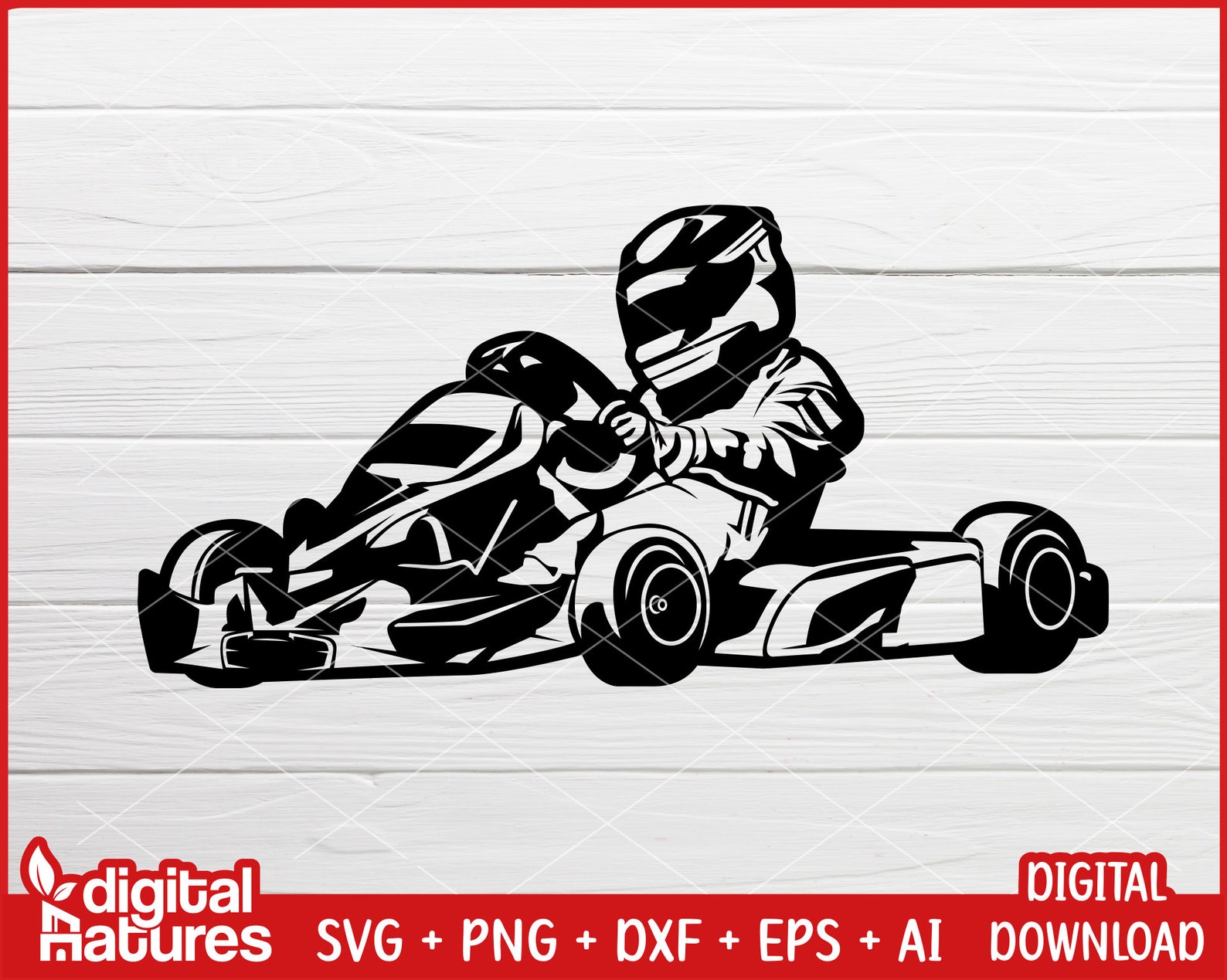 Go Kart Svg File Racer 02 Go Kart Racing Svg Go Kart - Etsy
