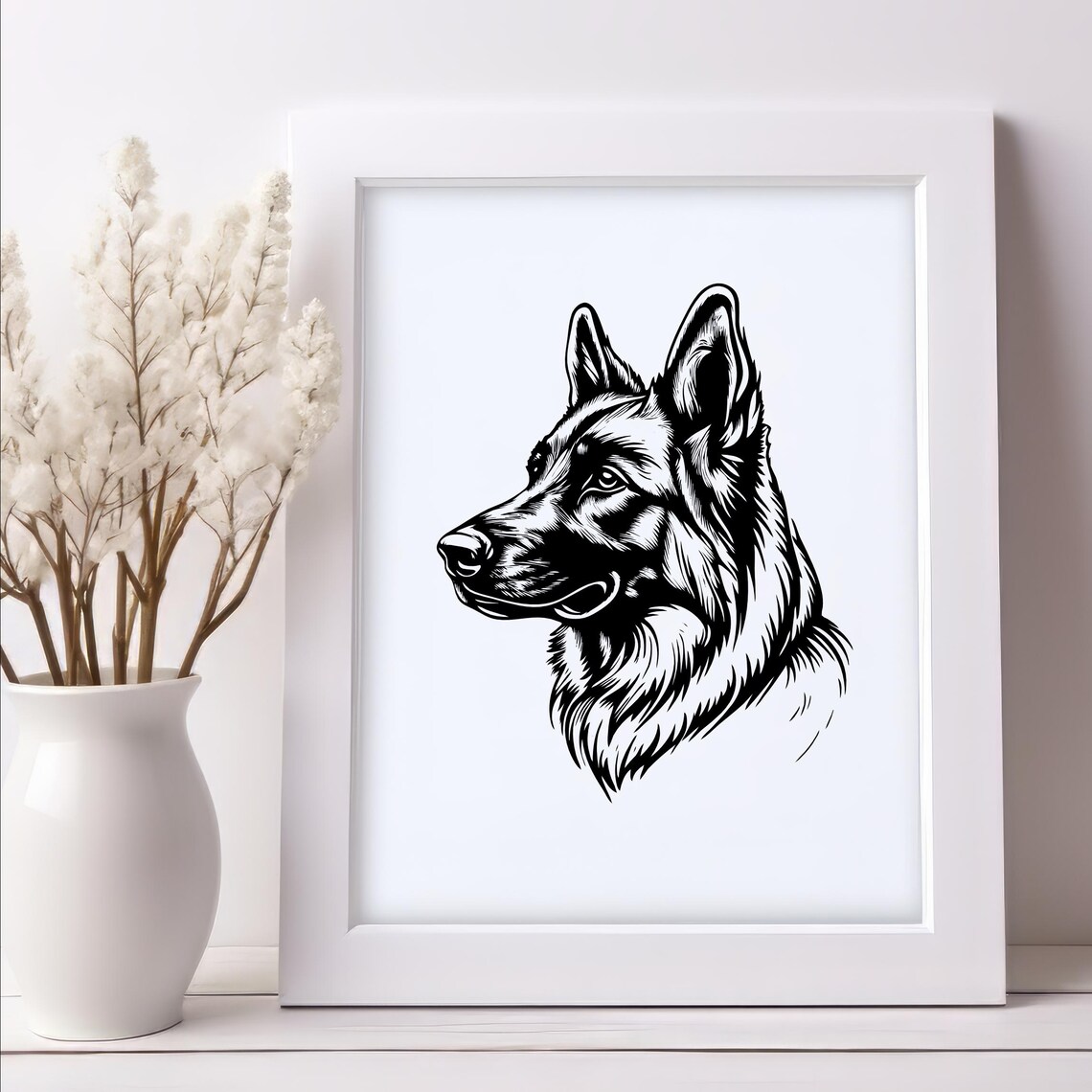 324 Breeds Dog Head Side View SVG Bundle Stencil Art, Pet Portrait Cut ...