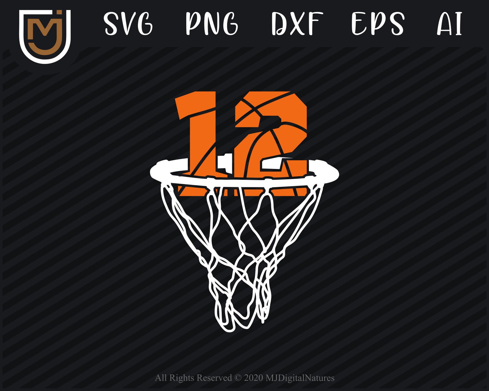 12th Birthday Basketball SVG Basketball PNG Sports SVG | Etsy