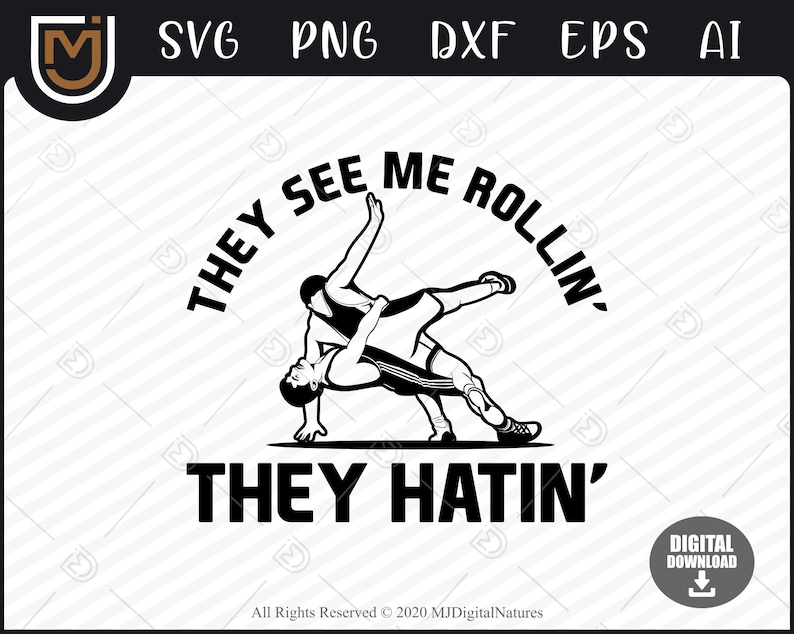 Wrestling SVG File Rolling Sports Svg Wrestler Svg Cut - Etsy