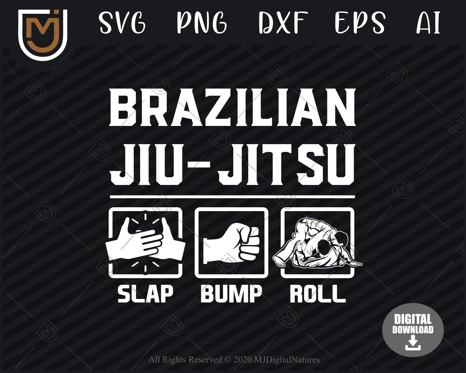 Slap Bump Roll Jiu-jitsu Svg Mma Svg Karate Svg Bjj SVG | Etsy Australia