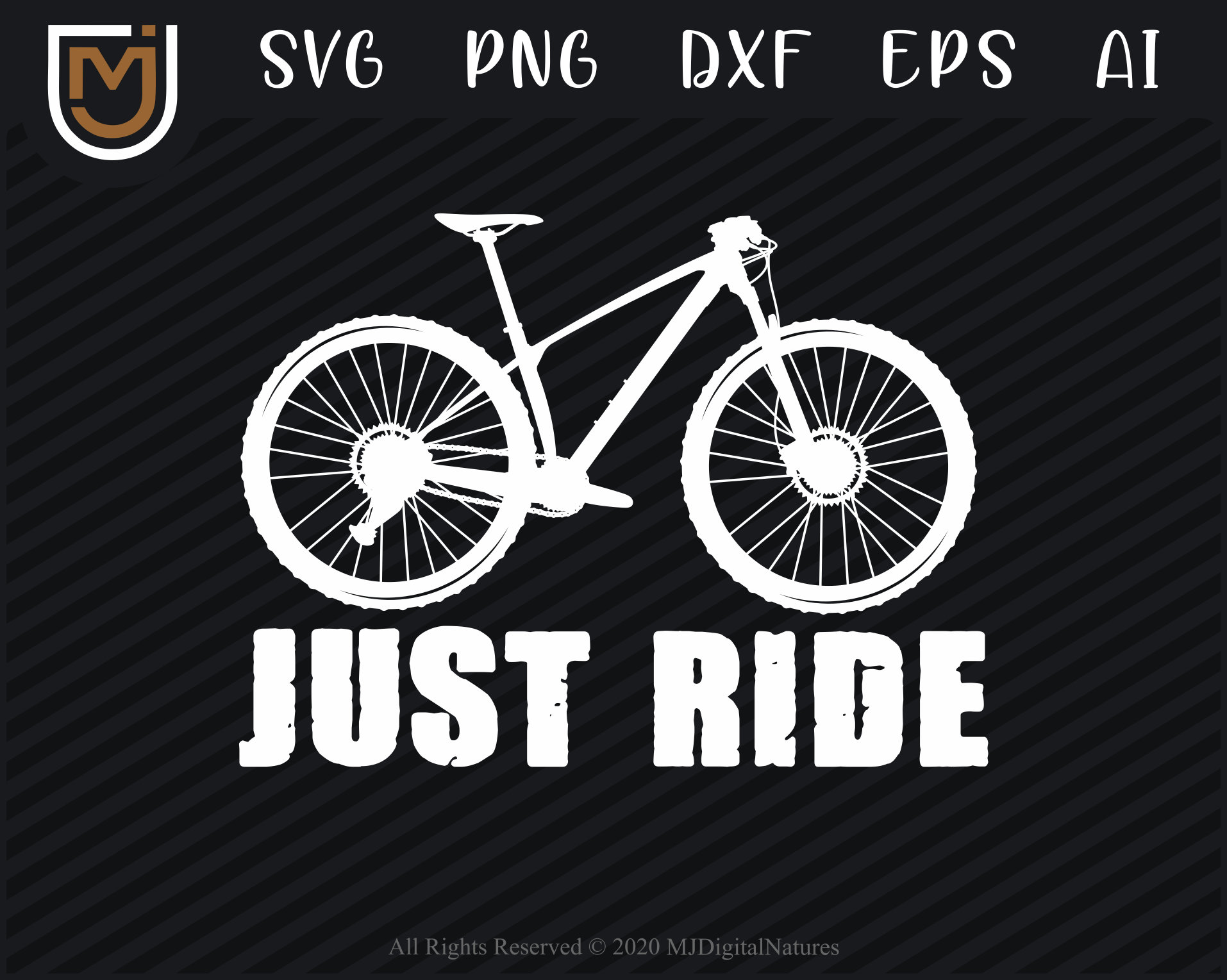 Just Ride Mountain Bike Svg Mountain Biking Svg Cycling | Etsy