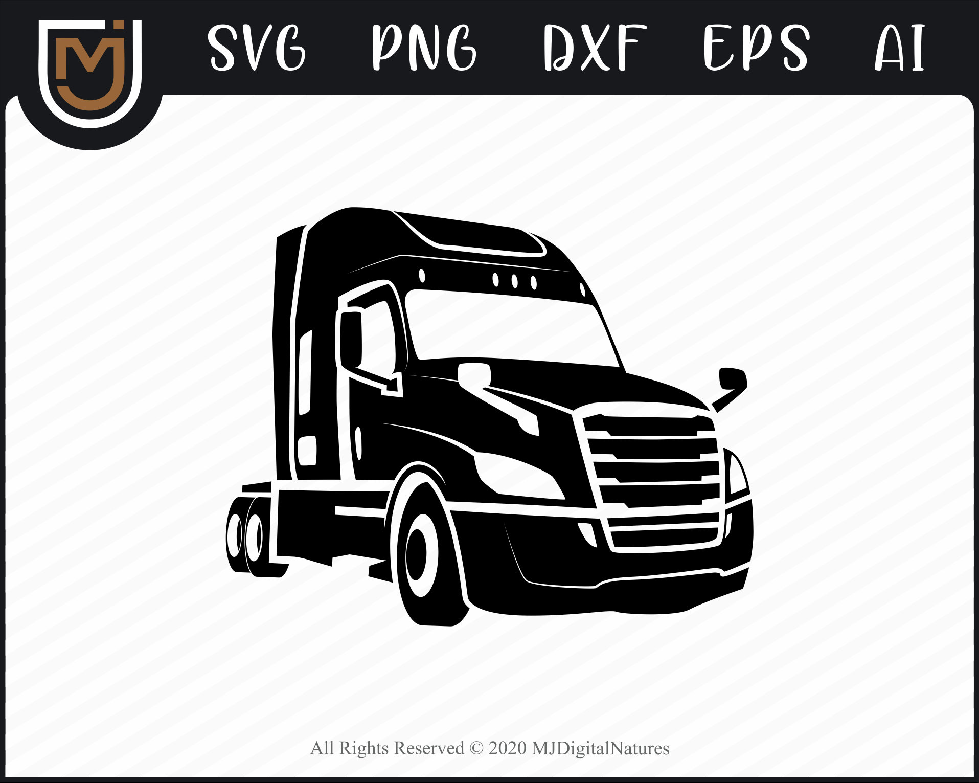 03 Truck SVG Truck Clipart, Big Truck Svg, Trailer SVG, PNG, Vector ...