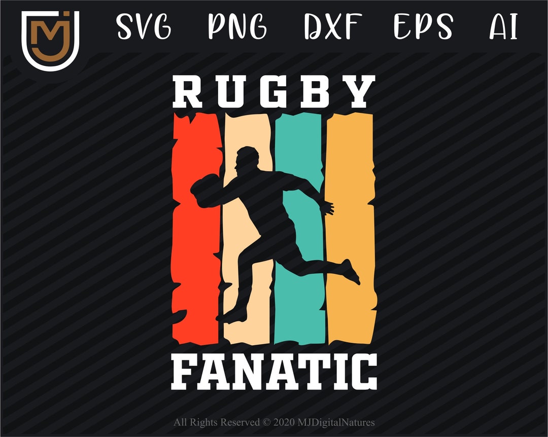 Retro Rugby Fanatic SVG Rugby Svg Rugby Mom Svg Sports - Etsy