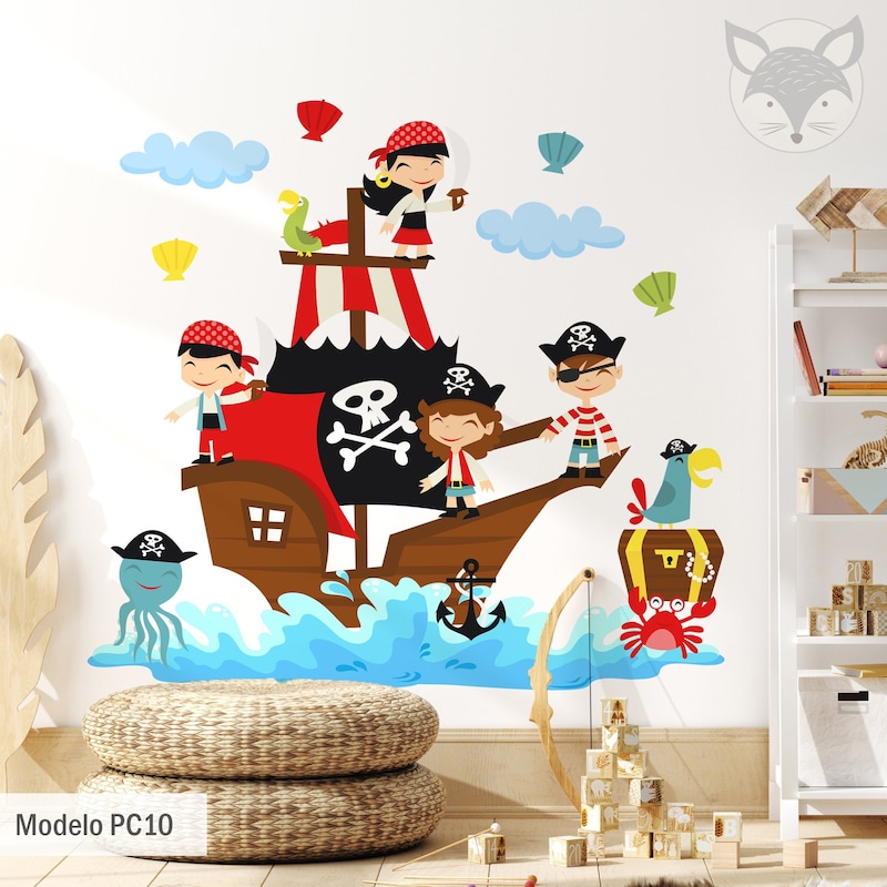 Pirate Wall Decals - Etsy