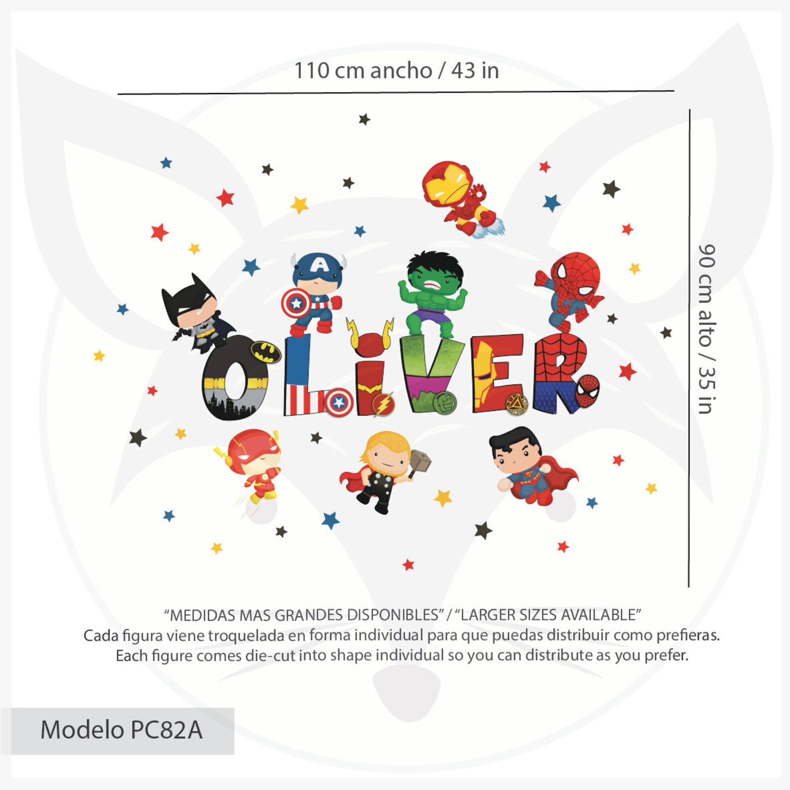 Superhero Wall Decal, Superhero Letters, Superhero Alphabet, Avengers ...