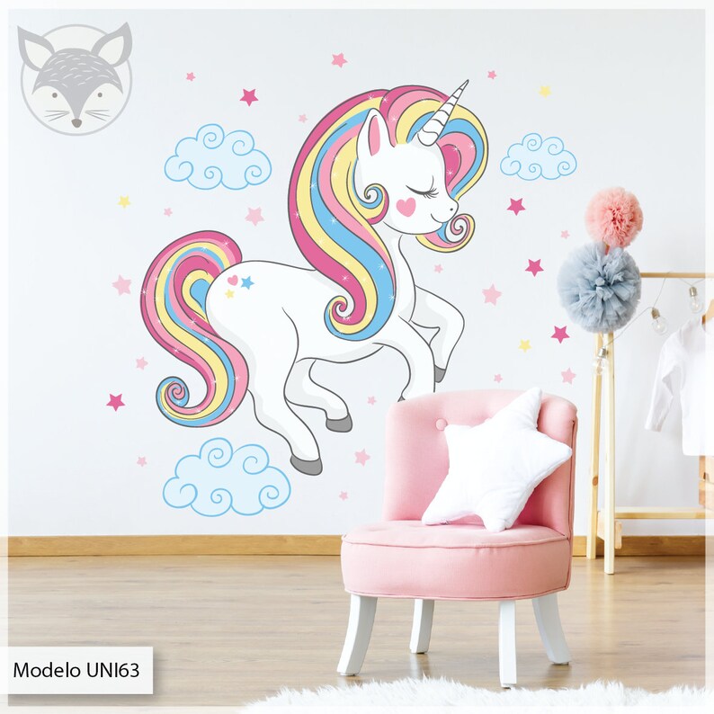 Unicorn Wall Decal Unicorn Wall Sticker Unicorn Wall Decor - Etsy